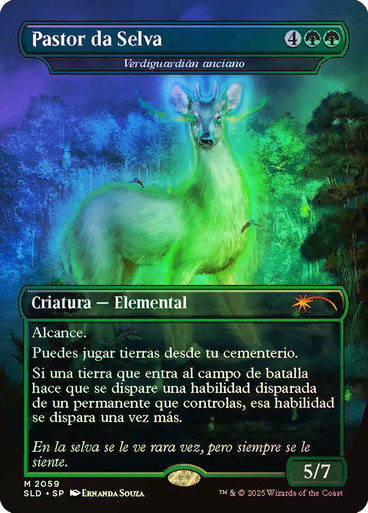 Ancient Greenwarden (Pastor da Selva) (Secret Lair) (#2059) (Borderless ...