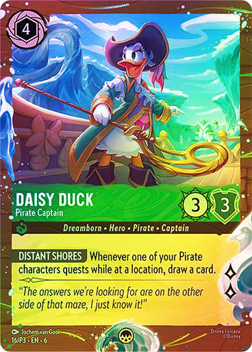 Daisy Duck - Pirate Captain (Disney Cruise) | Promotional Cards | Star ...