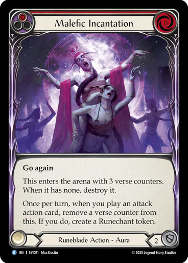 Malefic Incantation (Red) | Viserai Silver Age Deck | Star City Games