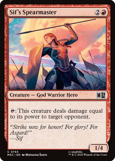 Sif's Spearmaster | Marvel Super Heroes Commander | Star City Games