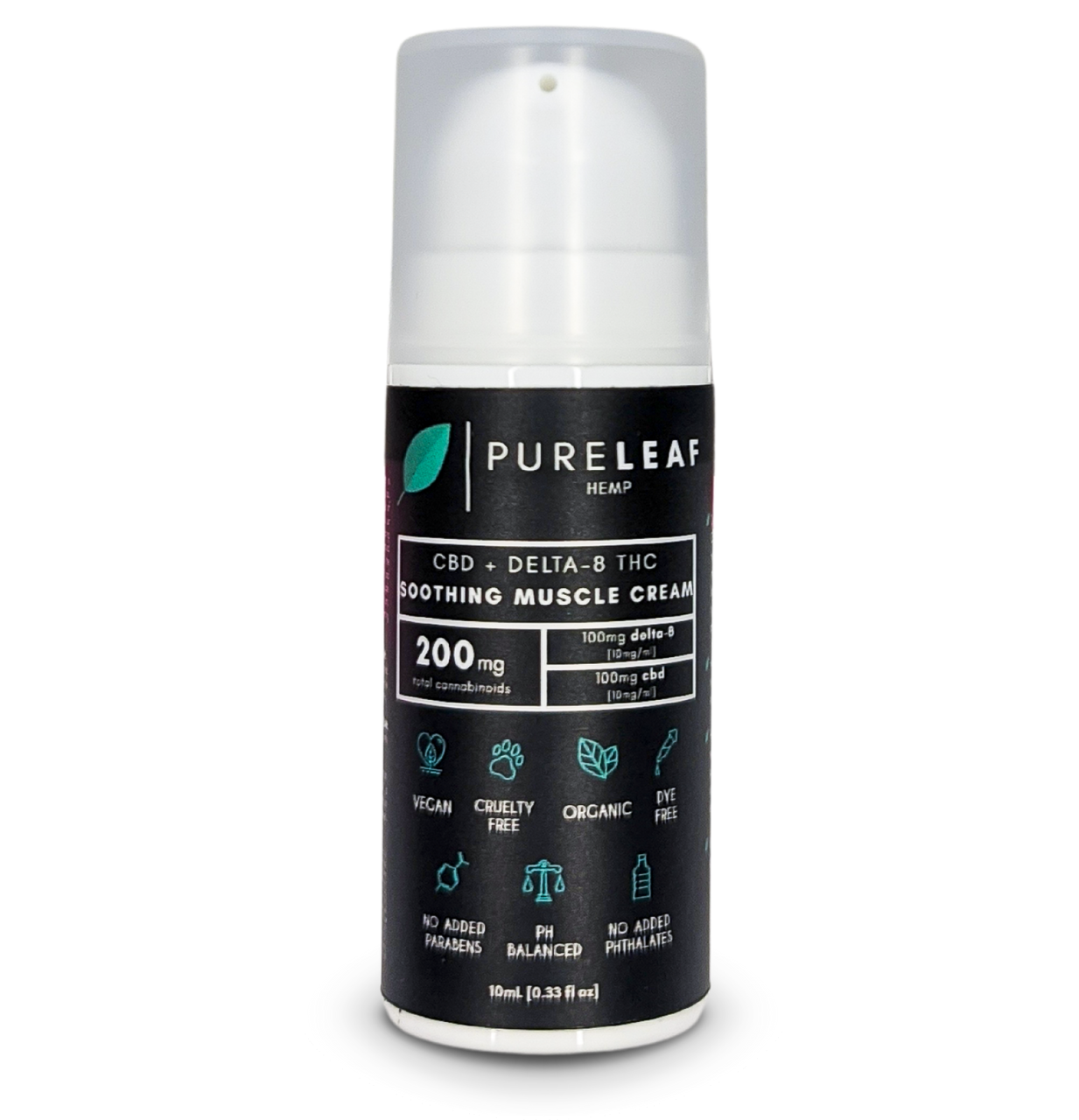 Soothing Delta-8 THC + CBD Muscle Cream 10ml [200mg] by Pureleaf Hemp ...