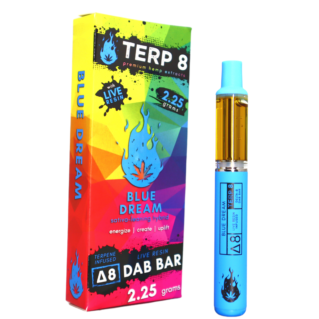2.25-Gram Blue Dream Delta-8 Live Resin Disposable Dab Bar | Terp 8 has ...