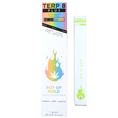 1-Gram Pot of Gold Delta-8 + Delta-10 THC Disposable Dab Bar by Terp 8 PLUS | Terp 8 has the ...