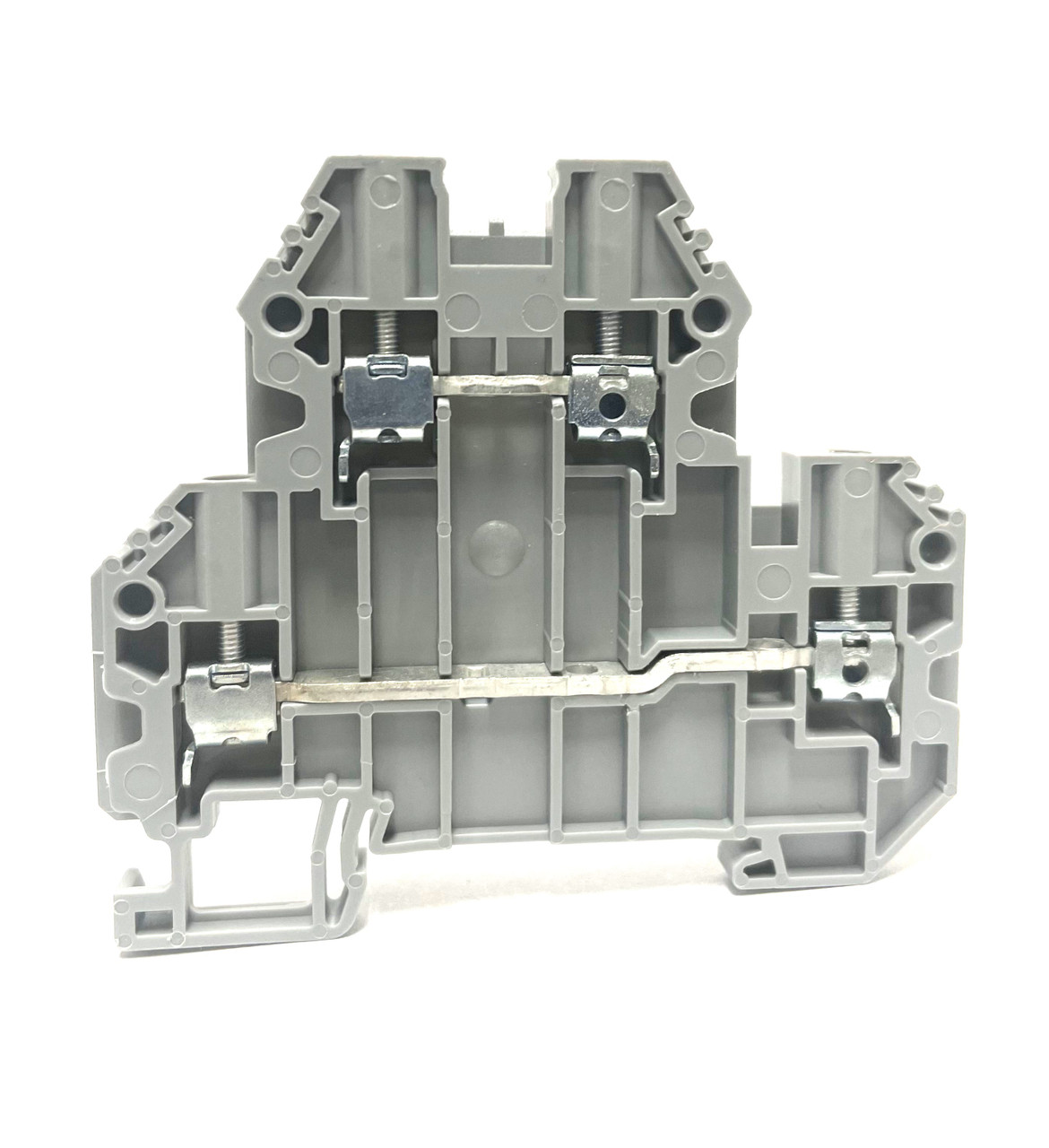 2 Tier Terminal Block, Screw Clamp, 30-12AWG, 600V, 20A, Gray, SRKD 2,5 ...
