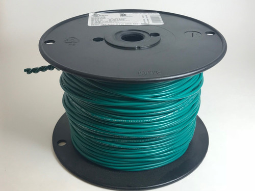 14 AWG MTW UL 1015 600V Panel Wire, Green, 500ft /reel - Fastercable