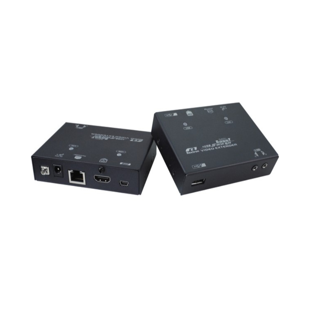 Rextron 4K HDMI KVM Extender Over CAT.X With IR, USB, 100M ( PoC )
