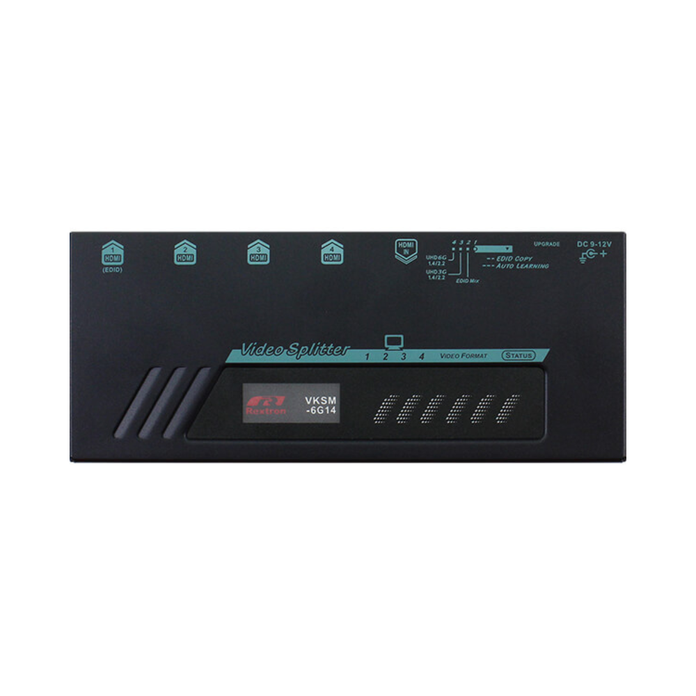 Rextron 4 Ports True 4K HDMI Video Splitter With EDID And HDCP