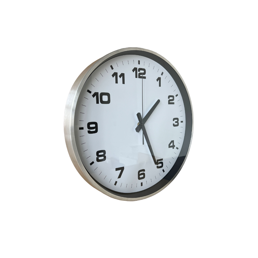 GlobalTime Analog 15" PoE Clock Aluminum Case