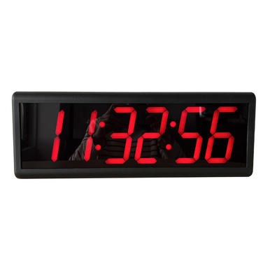 GlobalTime Digital PoE IP Network Synchronized LED Digital Clock Red 4 ...