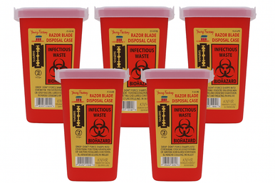 Dispenser Sharps Container – Razor Blade Disposal Box for Home Safety