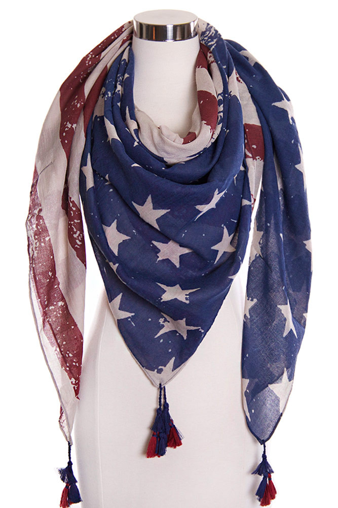 american flag design sure scarf