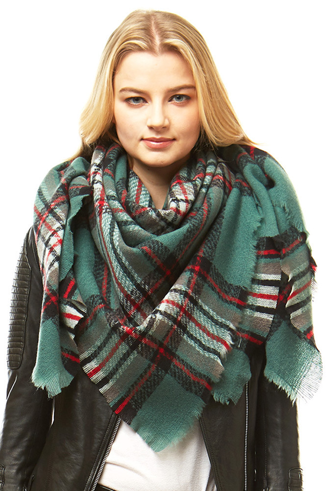 OBLONG SCARF-LOF904 - HANA WHOLESALE