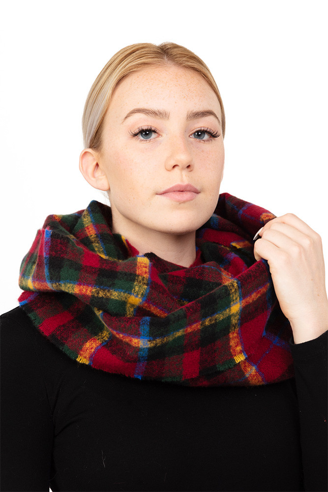 BUFFALO CHECK SCARF-MS0142 - HANA WHOLESALE