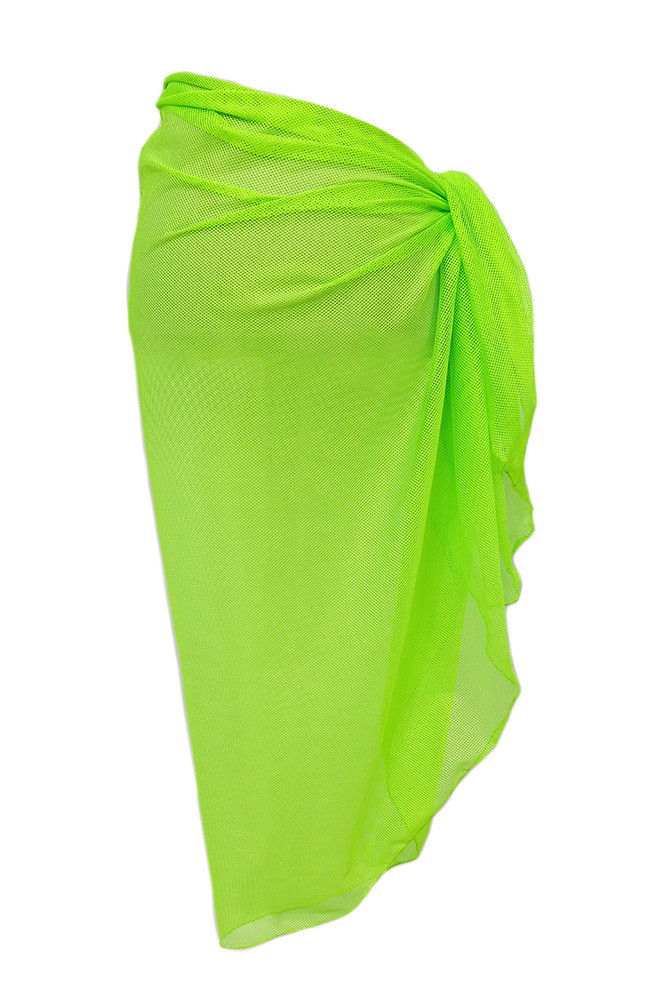 SOLID MESH SARONG-WLS210175 - HANA WHOLESALE