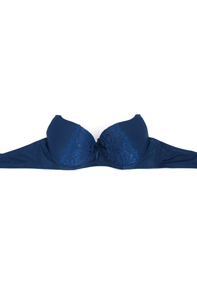 Plant Pattern Lace Center Push Up Bra-5002 (6pc) - HANA WHOLESALE