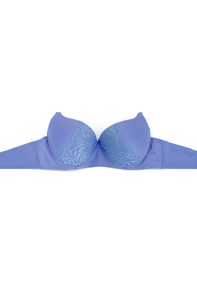 Plant Pattern Lace Center Push Up Bra-5002 (6pc) - HANA WHOLESALE