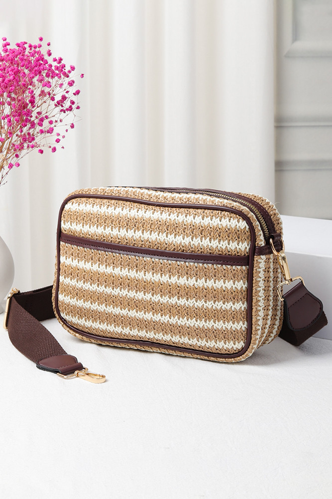 Straw Camera Bag-TG10475 - HANA WHOLESALE