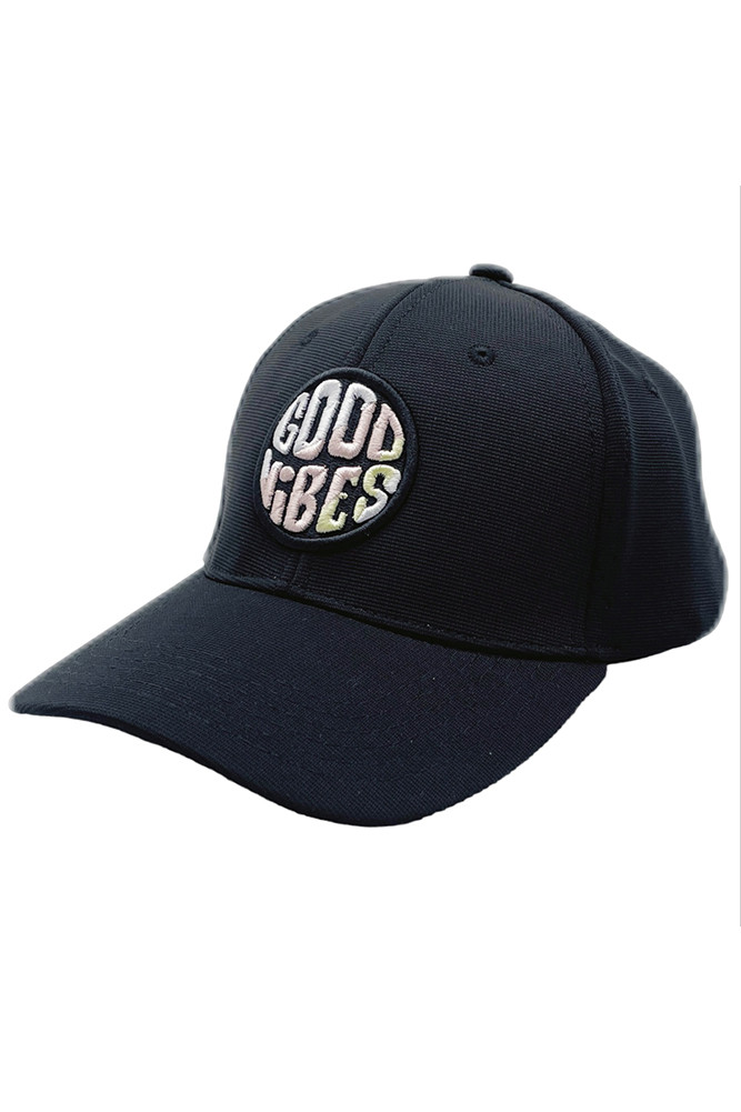 GODD VIBES Multi Color Baseball Cap-HA0098 - HANA WHOLESALE