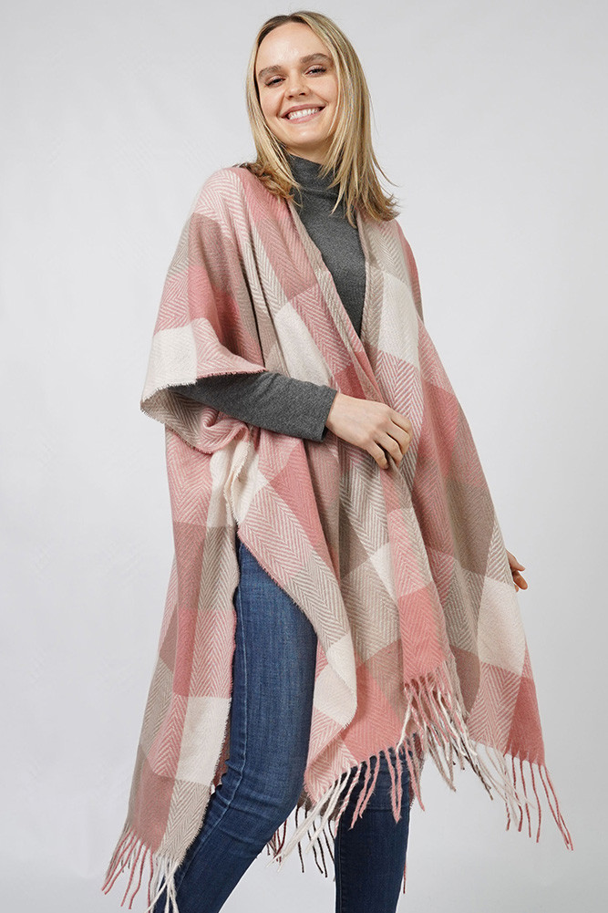 Check Pattern Vest-EVT10814 - HANA WHOLESALE
