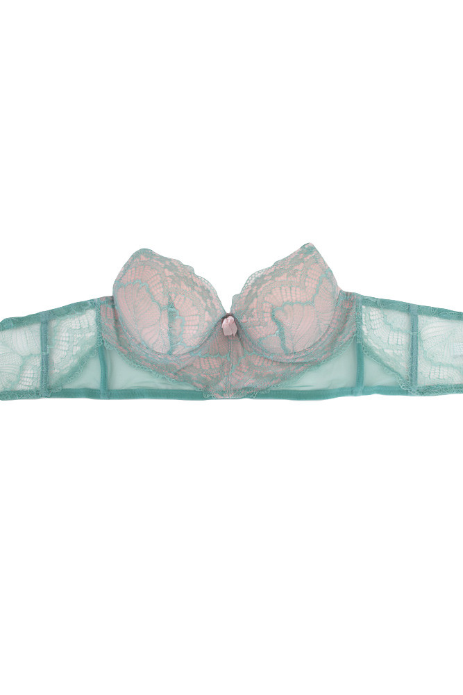 6pc Lace Trim 6 hooks Long Line Bra-68730 (6pcs) - HANA WHOLESALE