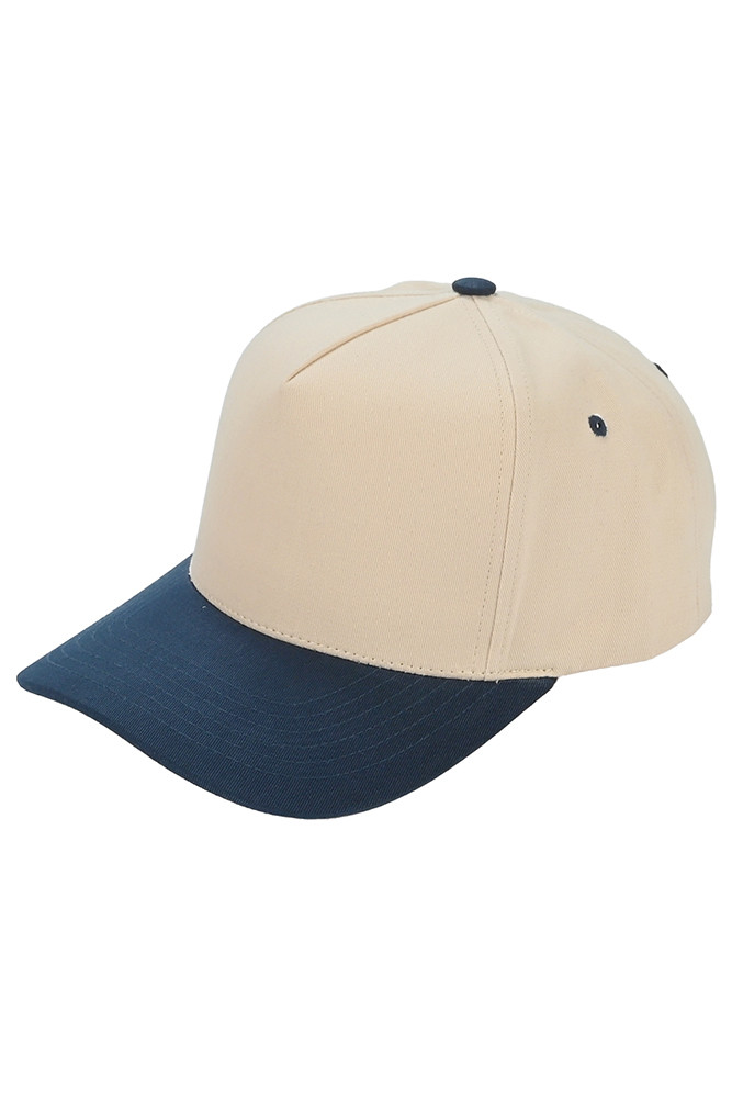 C.C Two Tone Canvas Trucker Hat Baseball Cap-TCM0002 - HANA WHOLESALE