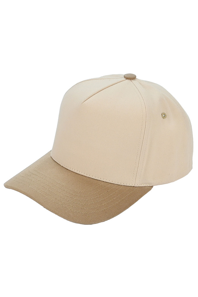 C.C Two Tone Canvas Trucker Hat Baseball Cap-TCM0002 - HANA WHOLESALE