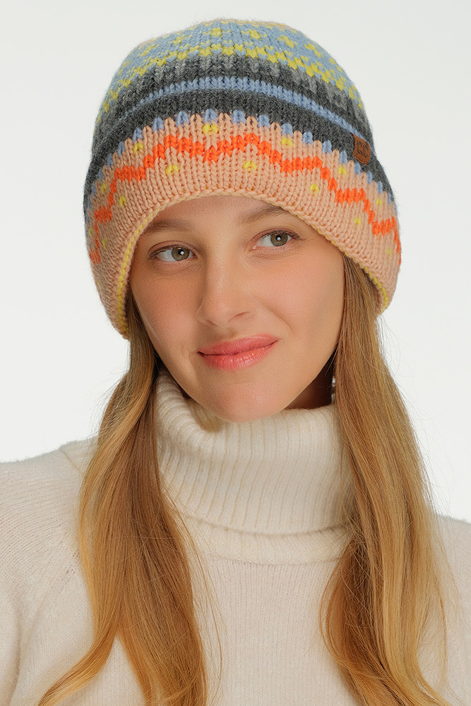 C.C Colorful Pattern Fair Isle Beanie Winter Hat-HTE0139 - HANA WHOLESALE