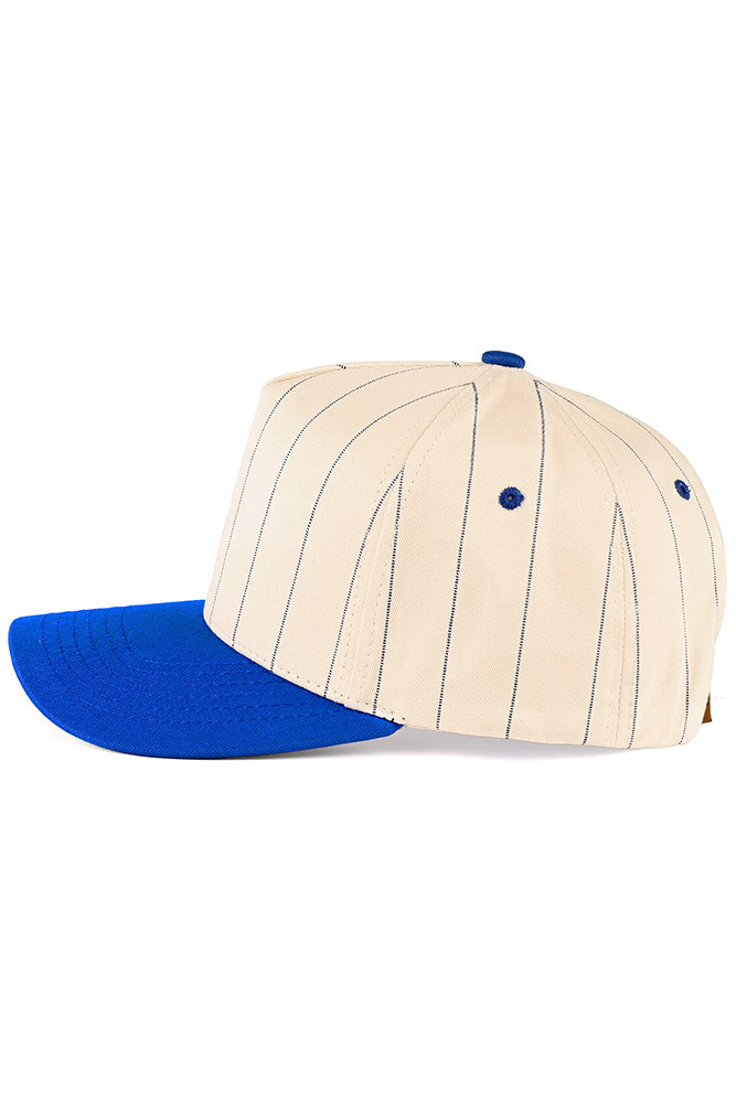 C.C Pinstripe Palin Two Tone Trucker Cap-TCM1001 - HANA WHOLESALE