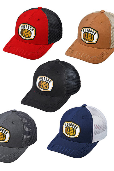C.C Bourbon Embroidery Patch Baseball Cap-MBA-7011 - HANA WHOLESALE