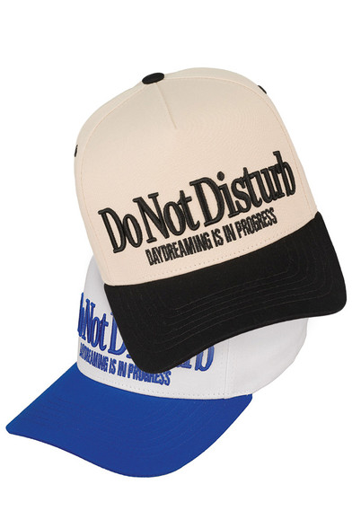 C.C DO NOT DISTURB Embroidered Cotton Baseball Cap-TCM0036 - HANA WHOLESALE