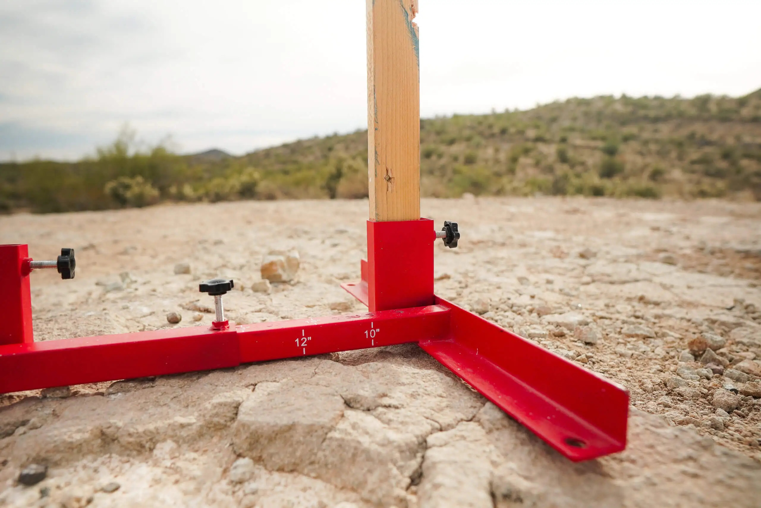 Adjustable Ballistic Rubber Target Stand