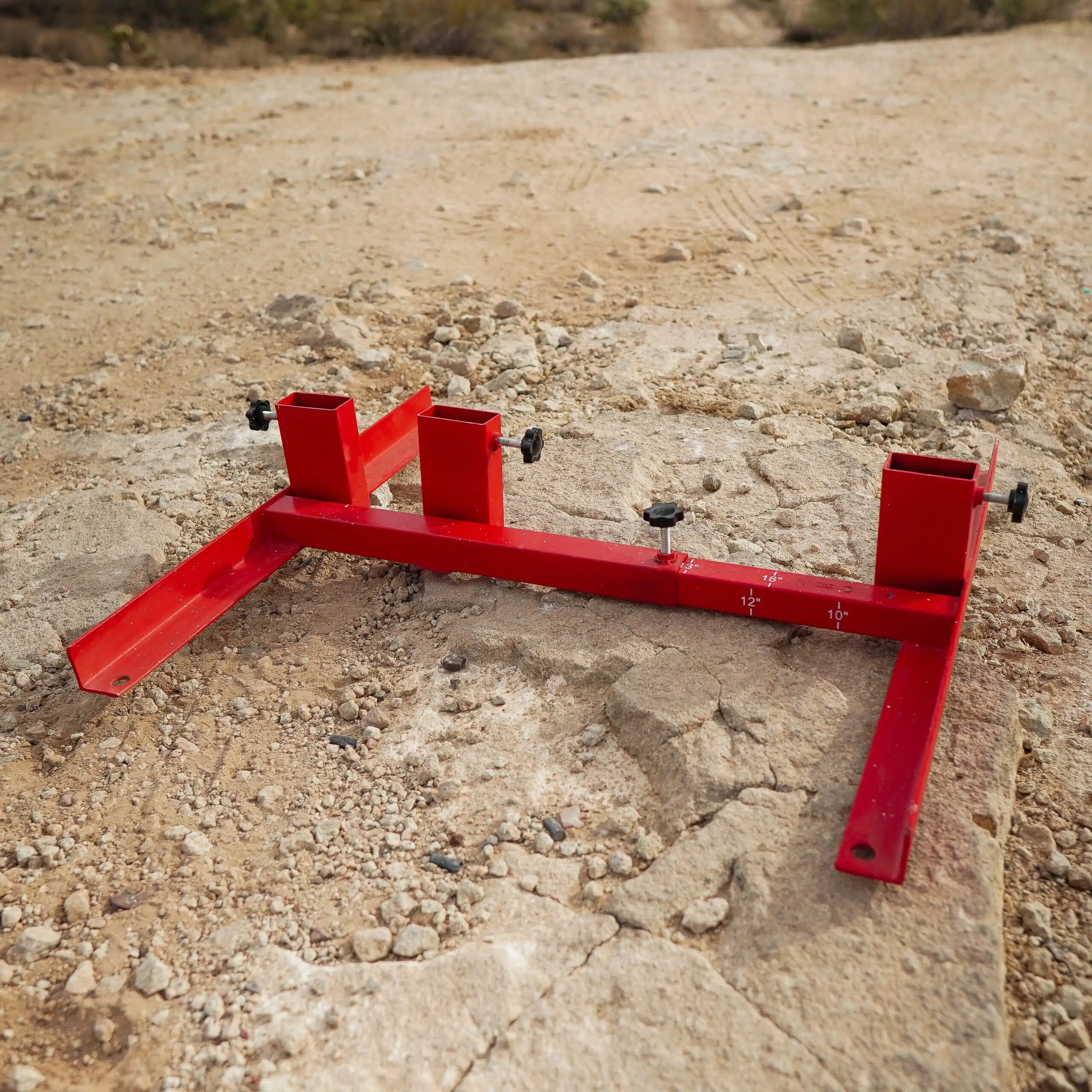 Adjustable Ballistic Rubber Target Stand