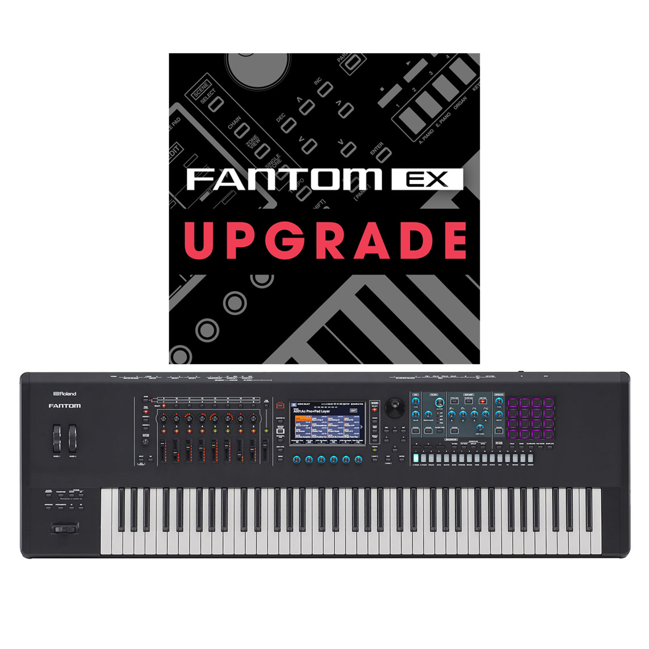Roland Fantom 7 With Fantom Ex Upgrade 73 Key Workstation Synthesizer