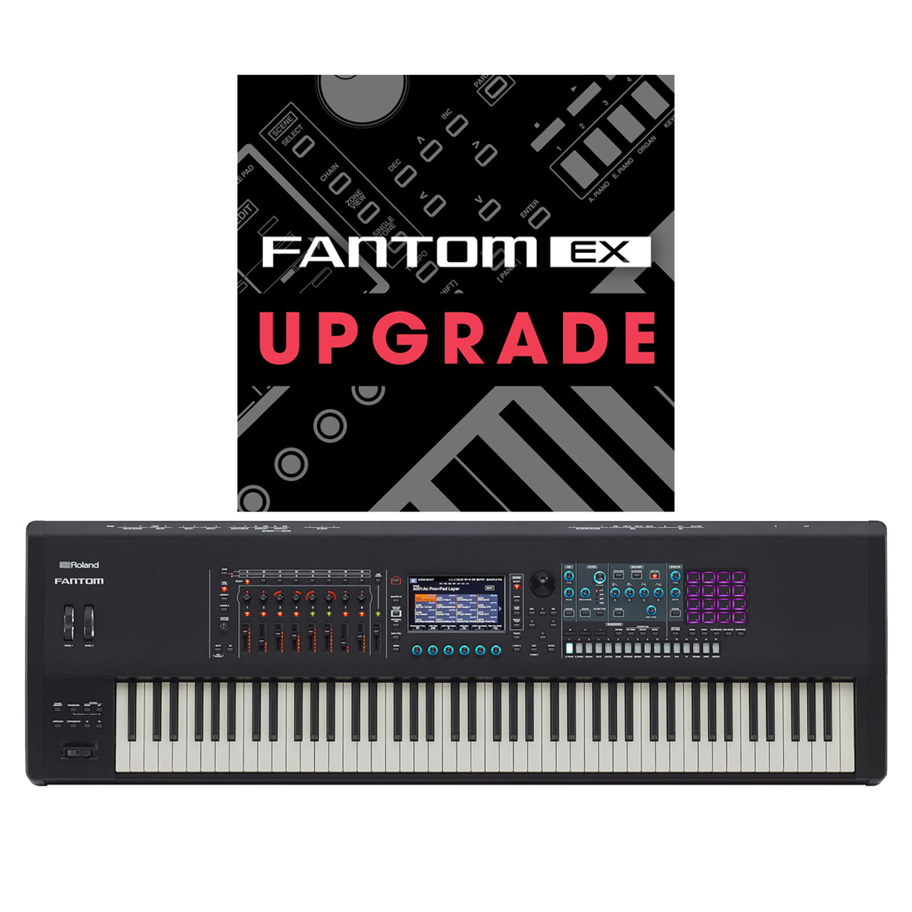 Roland Fantom 8 With Fantom Ex Upgrade 88 Key Workstation Synthesizer