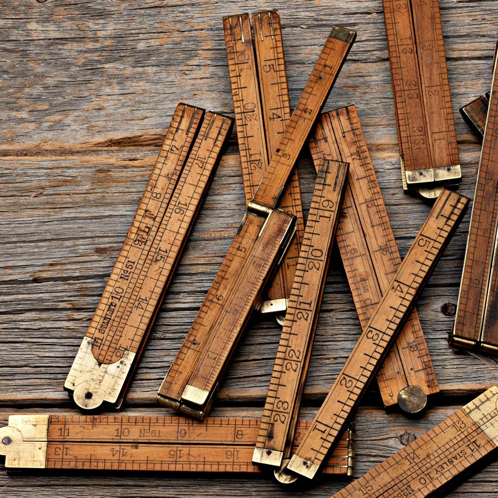 Vintage Stanley Folding Rules vintage-stanley-folding-rules