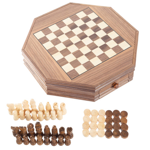 Octagonal Chess Set - Garrett Wade
