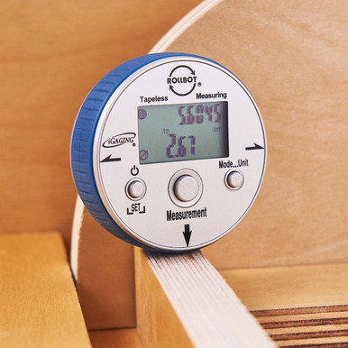 Rolling digital tape measure store