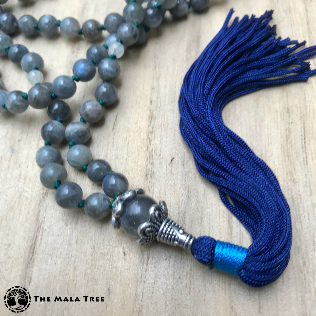 Zen-Style LABRADORITE Mala - The Mala Tree