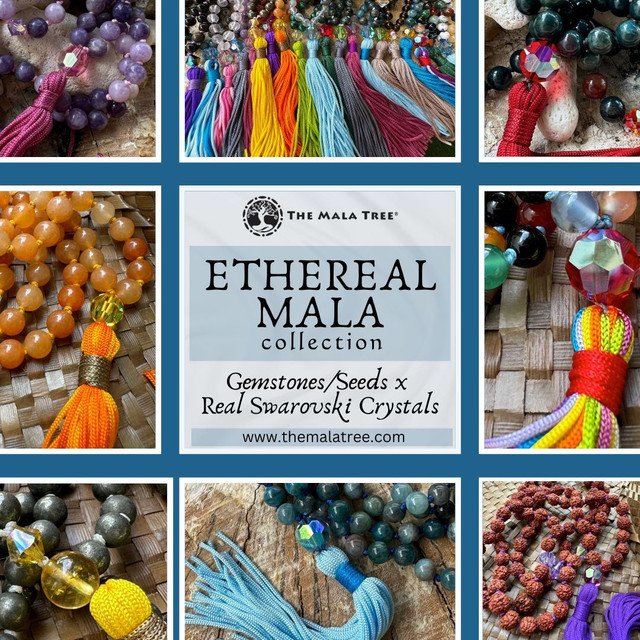 Ethereal Mala Collection by The Mala Tree Crystal Shop | Swarovski ...
