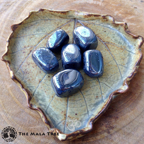 HEMATITE Tumbled Stone - The Mala Tree