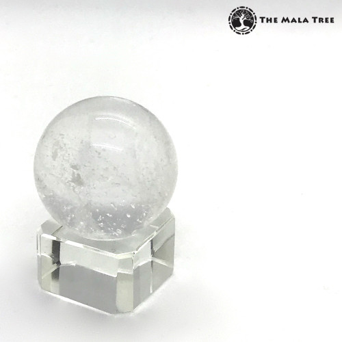 CLEAR QUARTZ Orb / Sphere - The Mala Tree