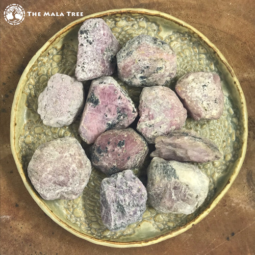 RUBY Raw Stone (Rough) - The Mala Tree