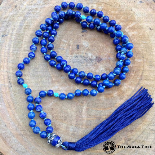 LAPIS LAZULI Zen Style Mala - The Mala Tree