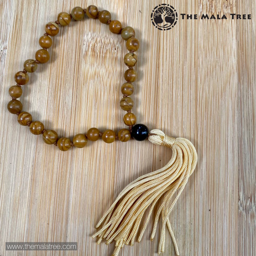 WOOD JASPER Wrist Mala - The Mala Tree