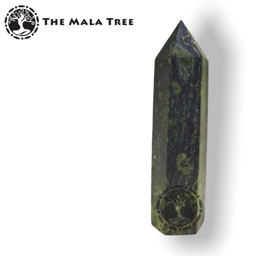 ELDARITE / KAMBABA JASPER Crystal Point / Generator / Wand - The Mala Tree