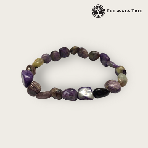 CHAROITE Tumbled Stone Bracelet - The Mala Tree