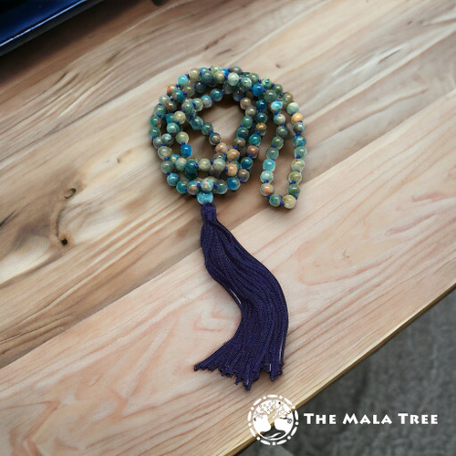 LIGHT APATITE Classic 108 Japa Mala - The Mala Tree