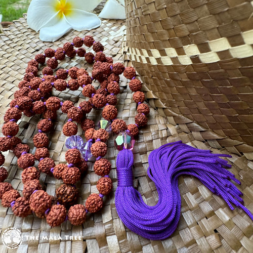 PRE-ORDER: RUDRAKSHA Tibetan Ethereal Mala - The Mala Tree