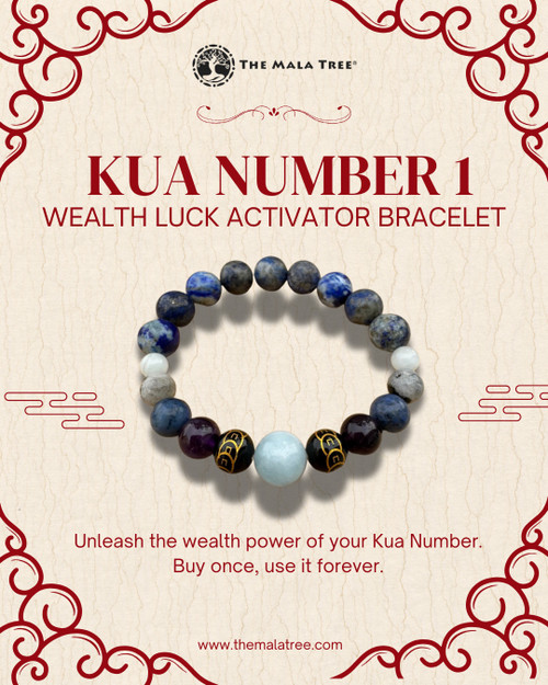 KUA Number 1 Wealth Luck Activator Bracelet - The Mala Tree