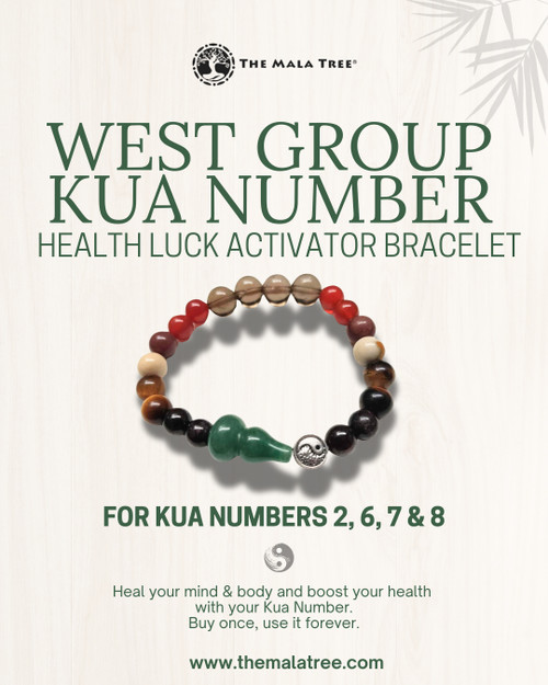 WEST GROUP KUA Number Health Luck Activator Bracelet (Kua 2, 6, 7 & 8 ...
